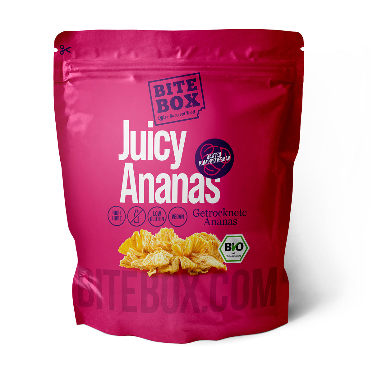 getrocknete Ananas - Juicy Ananas BIG PACK - 800g
