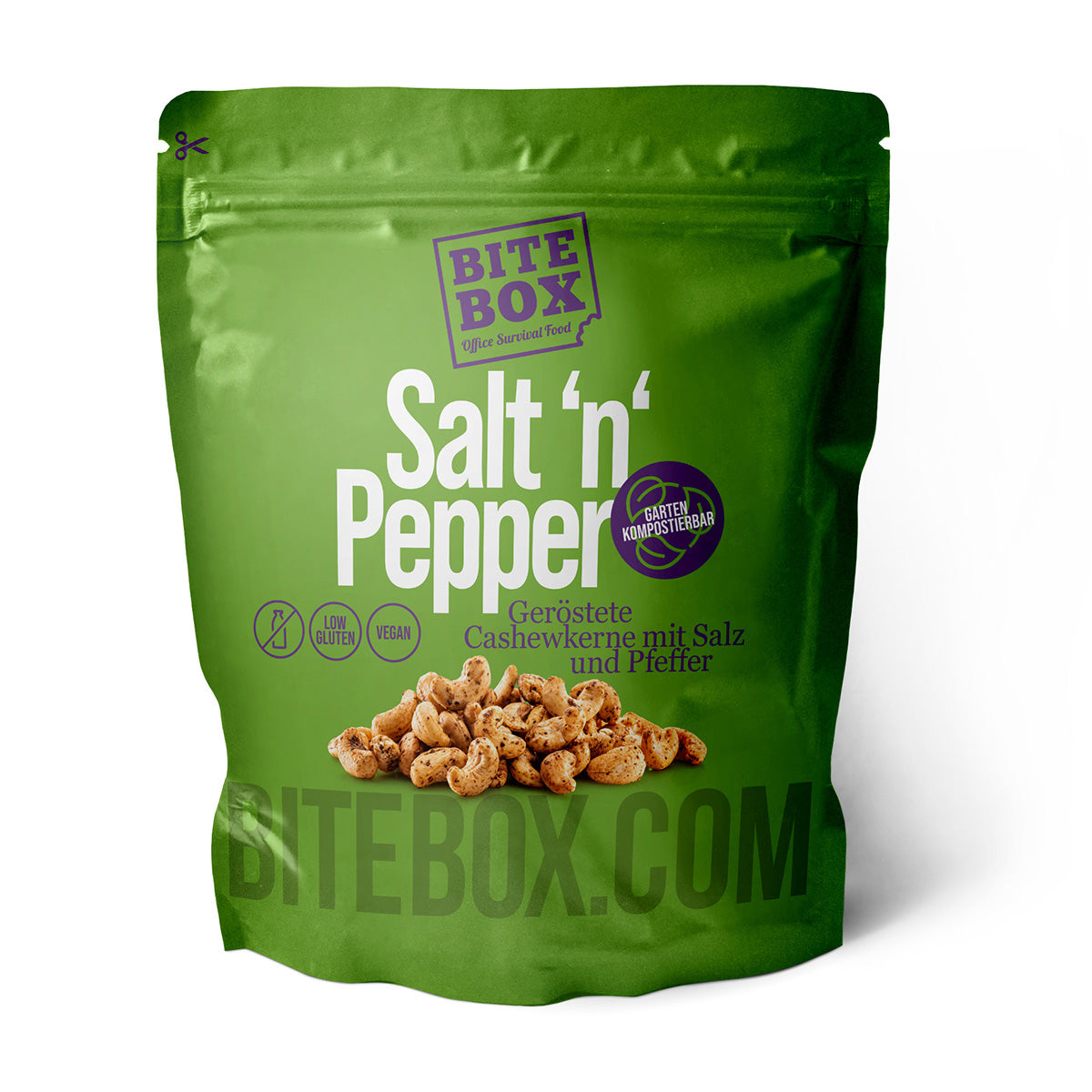Geröstete Cashewkerne mit Salz und Pfeffer - Salt 'n' Pepper BIG PACK - 1,4kg