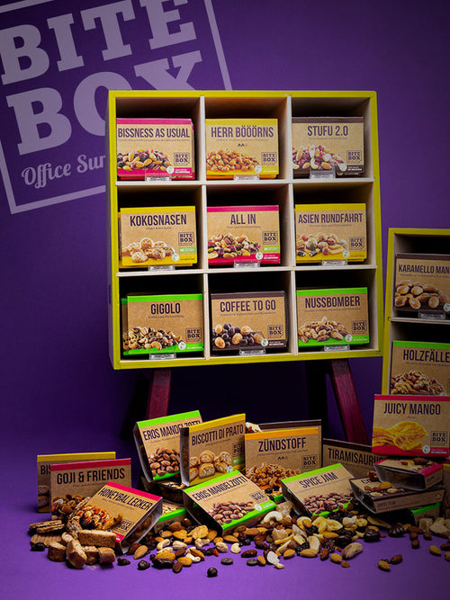 BITEBOX | Leckere Snacks, Nüsse und Trockenfrüchte für das Büro